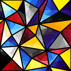 Rainbow triangle seamless pattern Royalty Free Vector Image