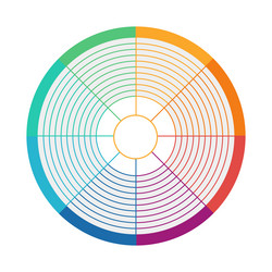 Rainbow circular color spectrum design element Vector Image
