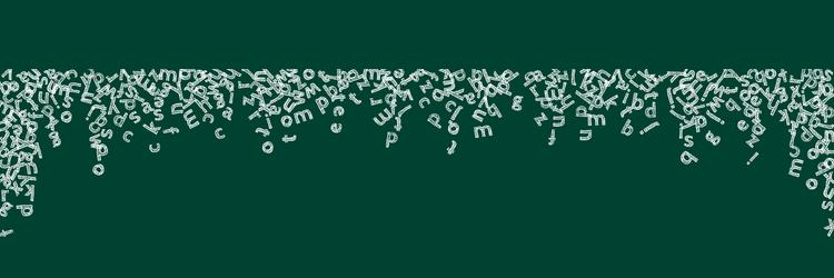 Falling letters of english language colorful Vector Image