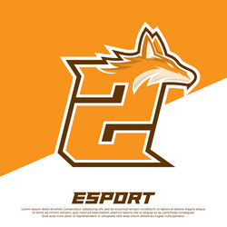 Letter z esports gamers logo template creator for Vector Image