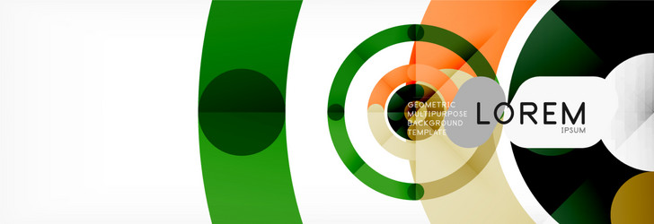 Round linear circle shapes background Royalty Free Vector