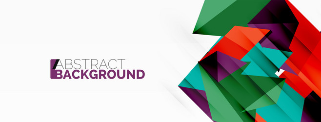 Creative geometric wallpaper abstract ribbon Vector Image