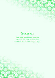 Green page corner design template Royalty Free Vector Image