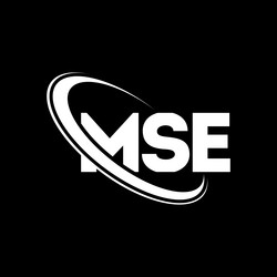 Mse circle letter logo design with circle Vector Image