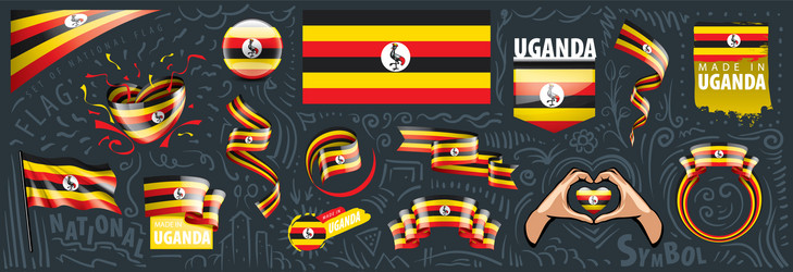 Ugandan Flag Ribbon Vector Images (over 380)
