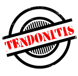 Tendonitis rubber stamp Royalty Free Vector Image