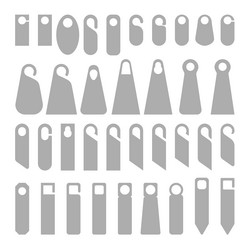 Door tag set on white background design template Vector Image