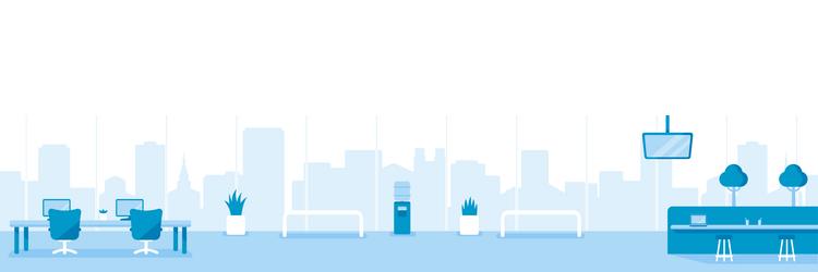 Modern office horizontal Royalty Free Vector Image