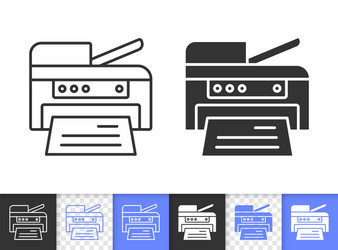 Logo or printer repair icon Royalty Free Vector Image