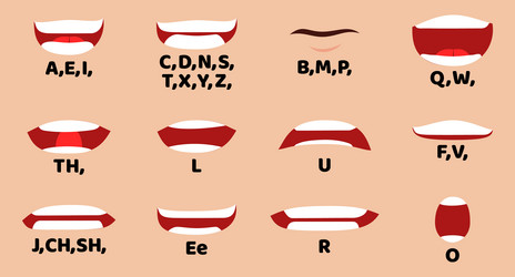 Mouth Animation Lip Sync Animated Vector Images (over 360)