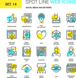 Social media icons Royalty Free Vector Image - VectorStock