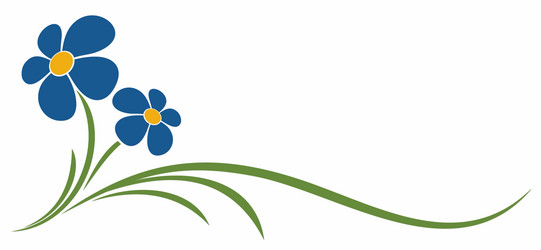 A blue lotus symbol Royalty Free Vector Image - VectorStock