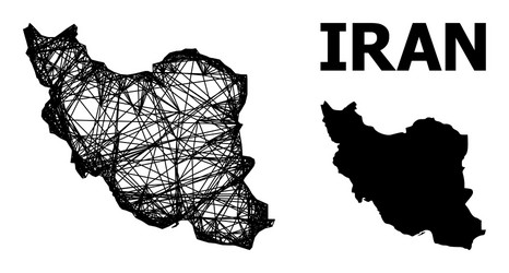Iran Map Geometric Vector Images (over 100)