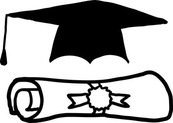 Graduation Scrolls Clipart