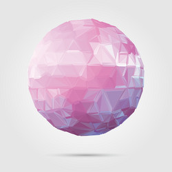 Colorful crystal ball Royalty Free Vector Image