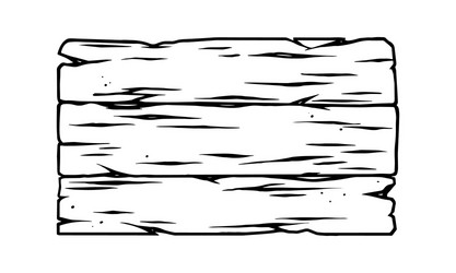 Blank wooden plank Royalty Free Vector Image - VectorStock