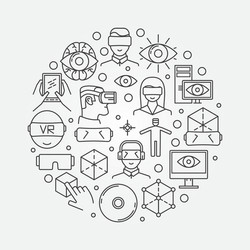 Vr based learning turquoise concept icon Vector Image