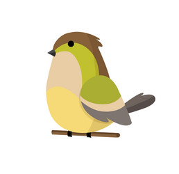 Cute little bird icon Royalty Free Vector Image