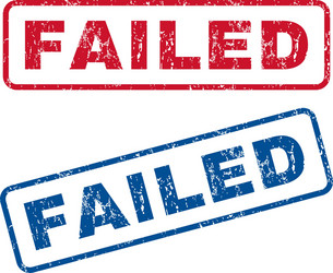 Epic fail rubber stamps Royalty Free Vector Image