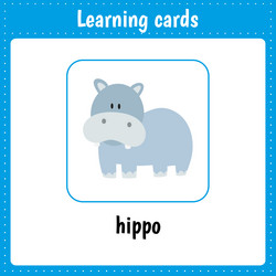 Hippo Flashcard Vector Images (61)