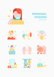 Personal hygiene icons packs Royalty Free Vector Image