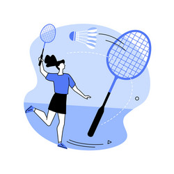 Badminton abstract concept Royalty Free Vector Image