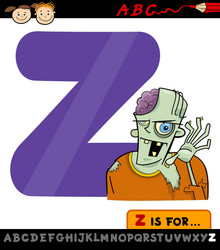 Letter Z Cartoon Alphabet for Children Vector Images (over 1,600)