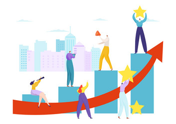 Business success progress background Royalty Free Vector
