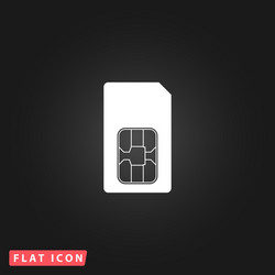 Sim card computer symbol Royalty Free Vector Image
