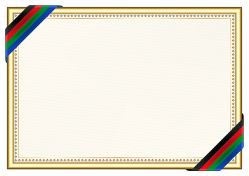 Border made with south sudan national colors Vector Image