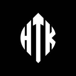 Htk logo letter design Royalty Free Vector Image