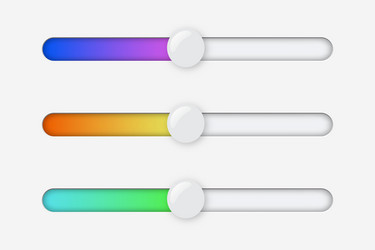 Scrollbars website design template scroll bars Vector Image