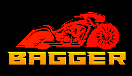 Bagger Motorcycle Vector Images (6)