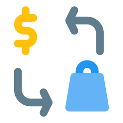 Barter system of exchanging goods Royalty Free Vector Image