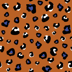 Seamless animal pattern with leopard dots Vector Image