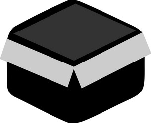 Container icon on white background Royalty Free Vector Image