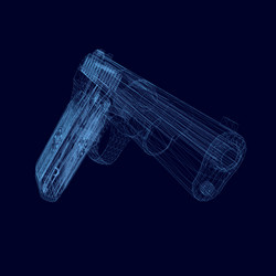 Gun Wireframe Vector Images (over 200)