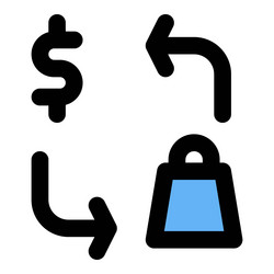 Barter system of exchanging goods Royalty Free Vector Image