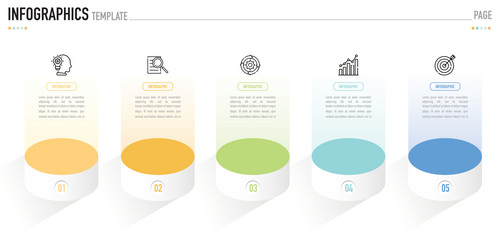 Mind map timeline and isometric infographic Vector Image