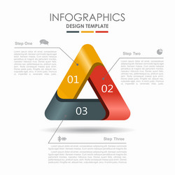 Number steps 3d infographic 1 to 4 b Royalty Free Vector