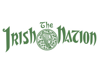 Irish design in vintage retro style frame Vector Image