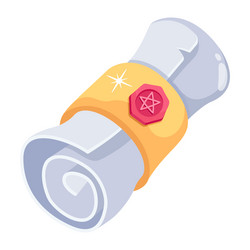 Scroll message Royalty Free Vector Image - VectorStock