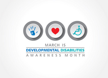 Developmental disabilities awareness month Vector Image