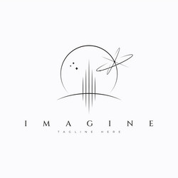 Abstract futuristic modern building logo Vector Image