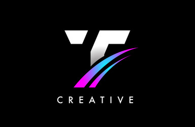 Blue fire t letter flame logo design fire Vector Image