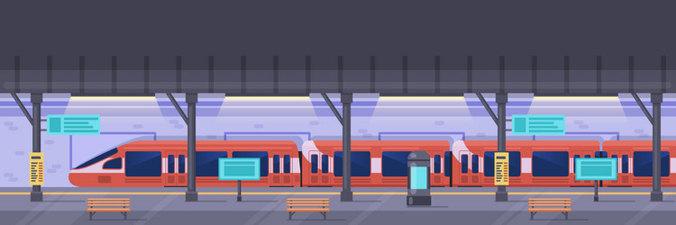 Cartoon Subway Station