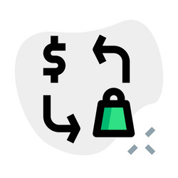 Barter system of exchanging goods Royalty Free Vector Image