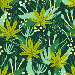 Cannabis leaf grunge marijuana seamless Royalty Free Vector