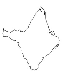 Map of amapa Royalty Free Vector Image - VectorStock