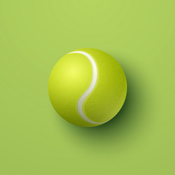3d realistic green textured tennis ball Royalty Free Vector